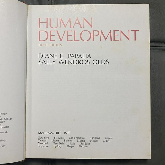 Other | Human Development By Sally W Olds And Diane E Papalia 1991 ...
